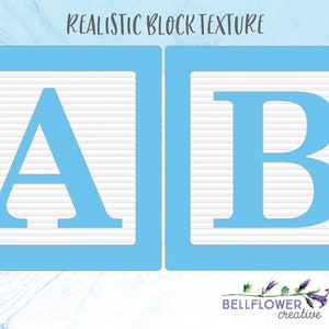 Blue Alphabet Blocks Clip Art - Alphabet Blocks Font - Alphabet Blocks ...