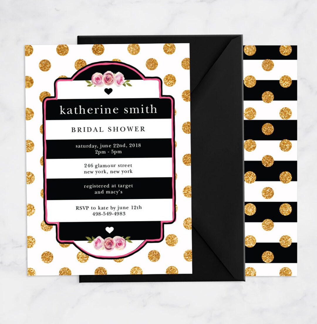 Kate Bridal Shower Pack Kate Theme Bridal Shower All-in-one Invite ...