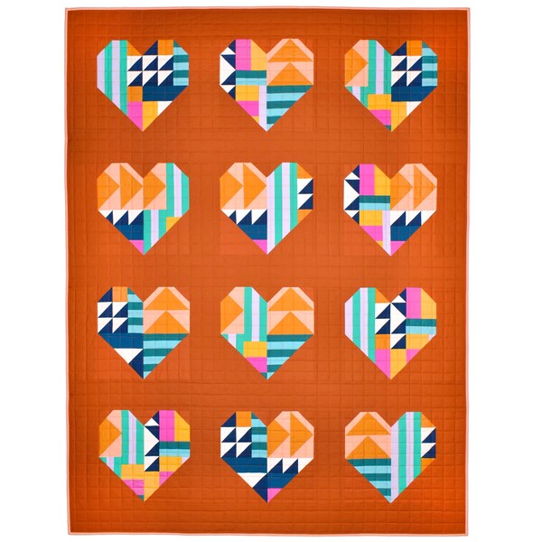 Heart Quilt Pattern - Etsy