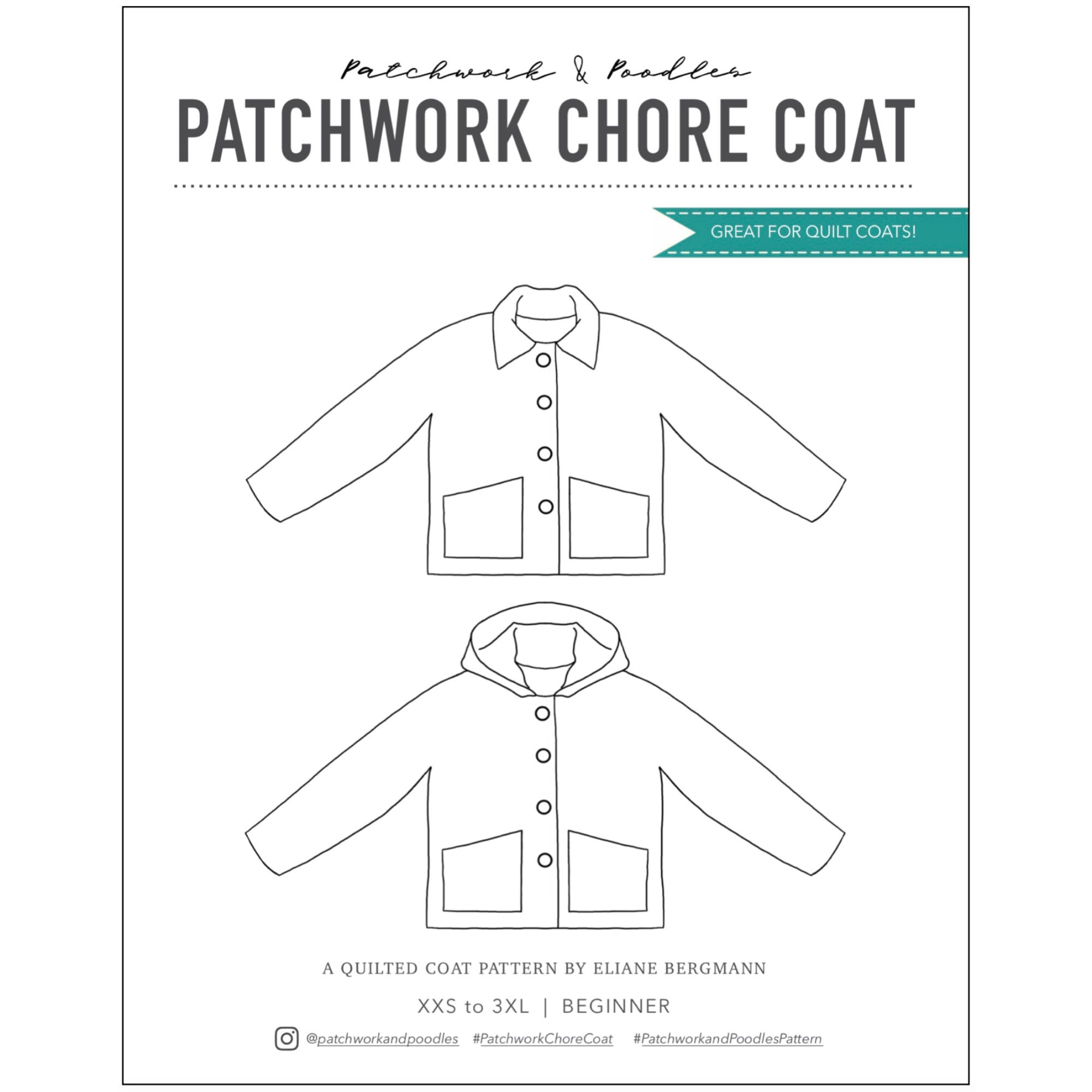 Patchwork Chore Coat Pattern - Etsy Canada