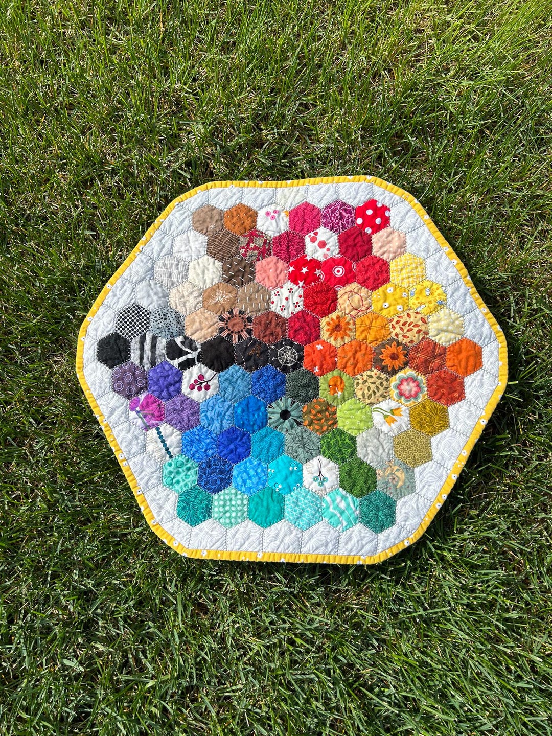 New Handmade Modern Hexi Table Topper - Etsy