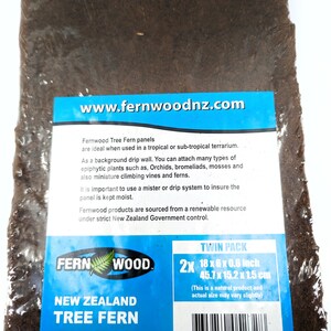 Fernwood (2) 18" X 6" X .5" New Zealand Fern Wood Tree Fern Fiber ...