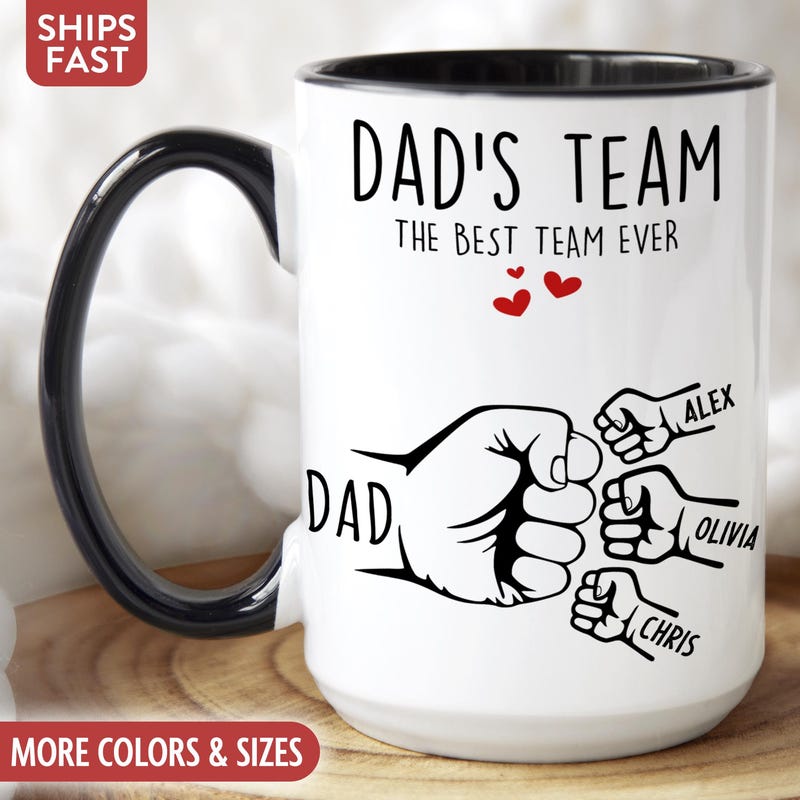 Dad Team Mug - Etsy