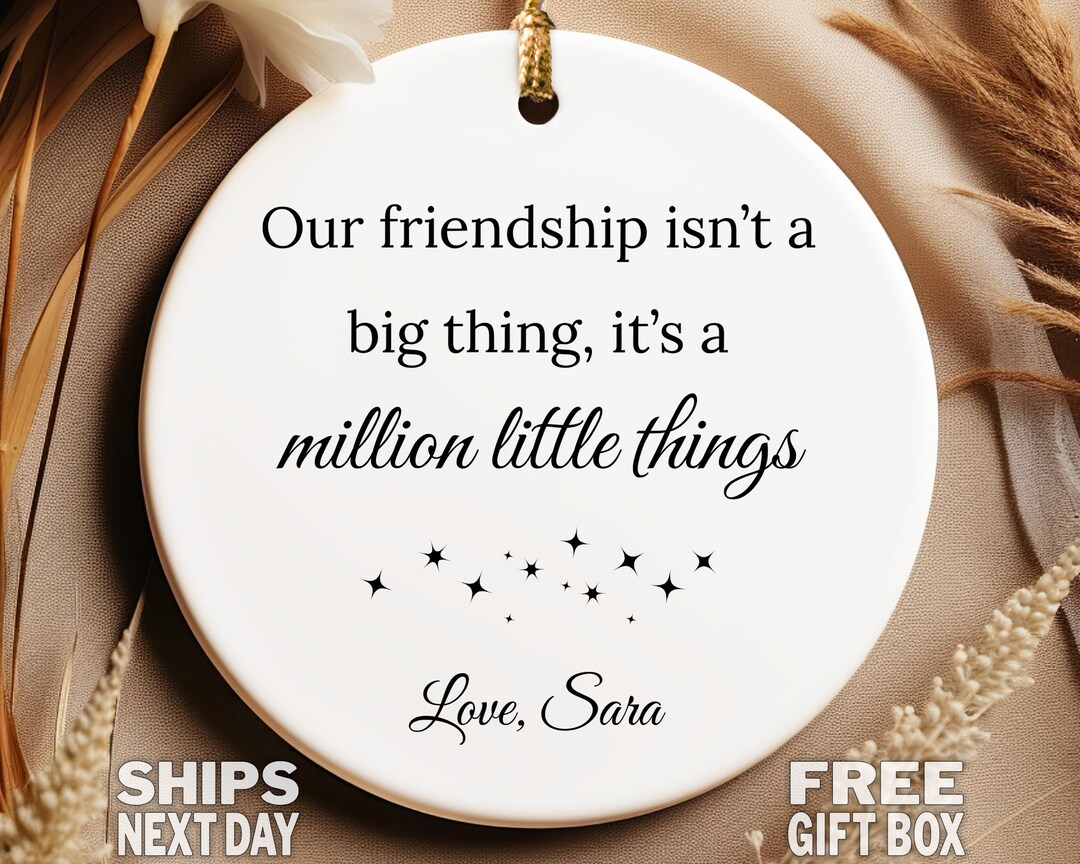 Friendship Ornament, Custom Best Friend Ornament Personalized ...