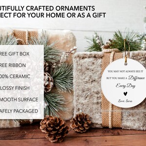 Thank You Ornament, Thank You Keepsake Personalized Thank You Gift ...