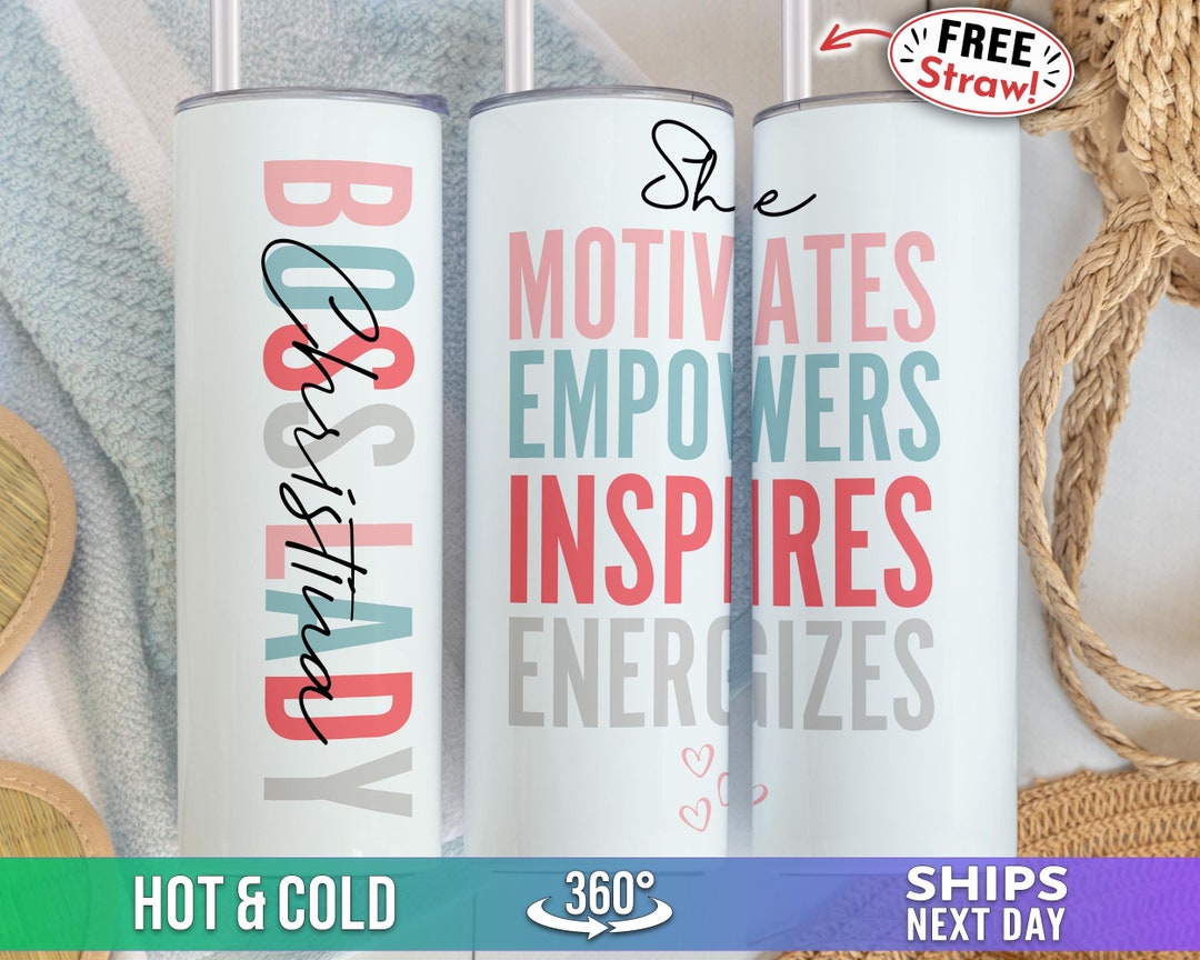 Custom Boss Lady Tumbler Cup, Woman Boss Babe Female Girl Boss ...