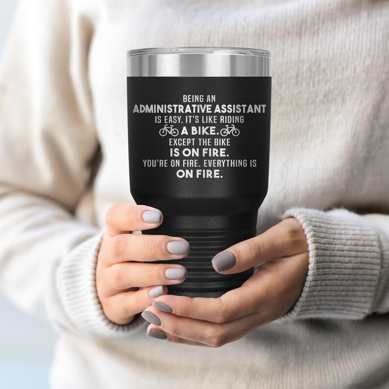 Administrative Assistant Tumbler Travel Mug Coffee Cup Funny | Etsy