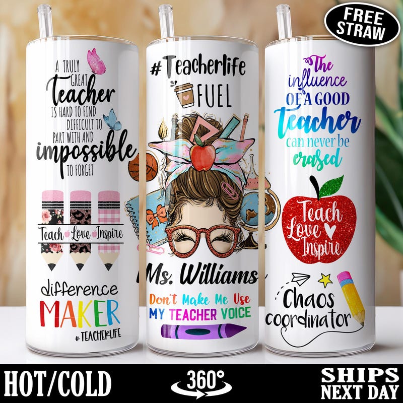 Teacher Cups - Etsy