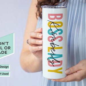 Custom Boss Lady Tumbler Cup, Woman Boss Babe Female Girl Boss ...