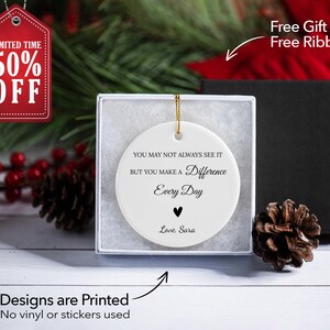 Thank You Ornament, Thank You Keepsake Personalized Thank You Gift ...