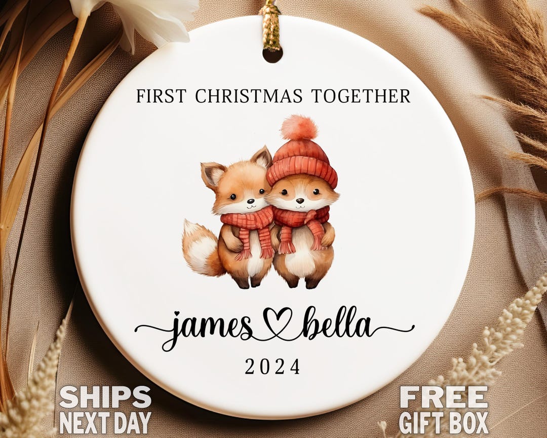 First Christmas Together Ornament 2025, Custom Couple Ornament ...