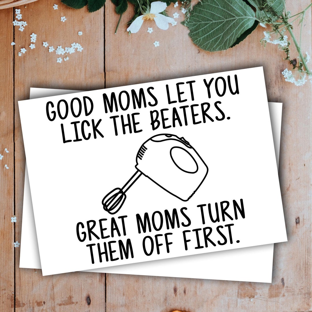 Mom Greeting Card Handmade Blank Funny Gifts for Birthday Best Present ...