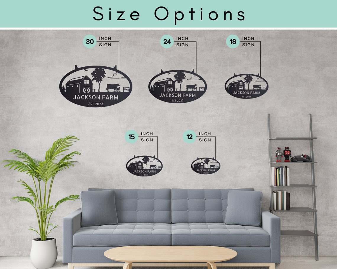 Custom Farmhouse Sign Personalized Metal Sign Customized - Etsy