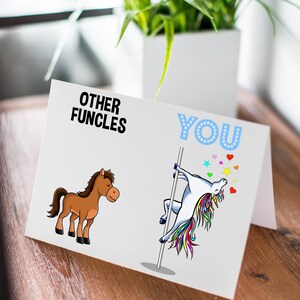 Funcle Printable Greeting Card Funny Gifts for Birthday Best - Etsy