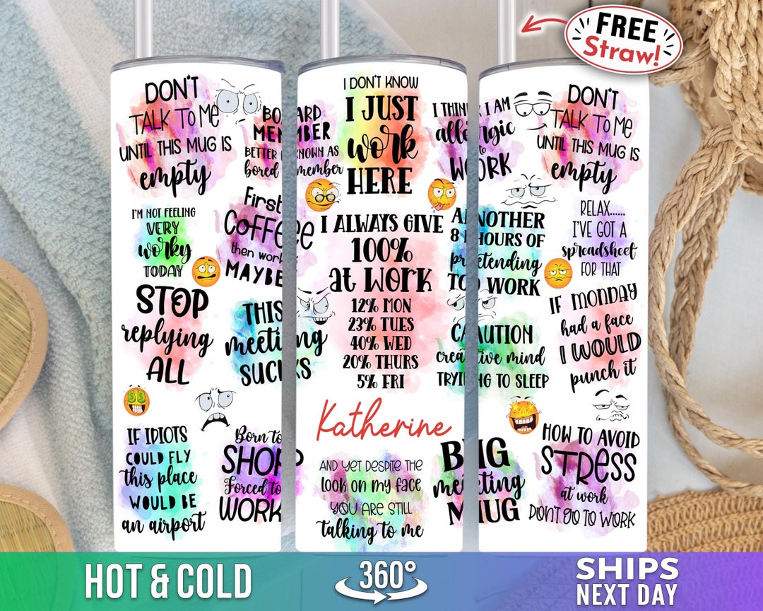 Coworker Tumbler Cup, Personalized Coworker Gift for Coworker Custom ...