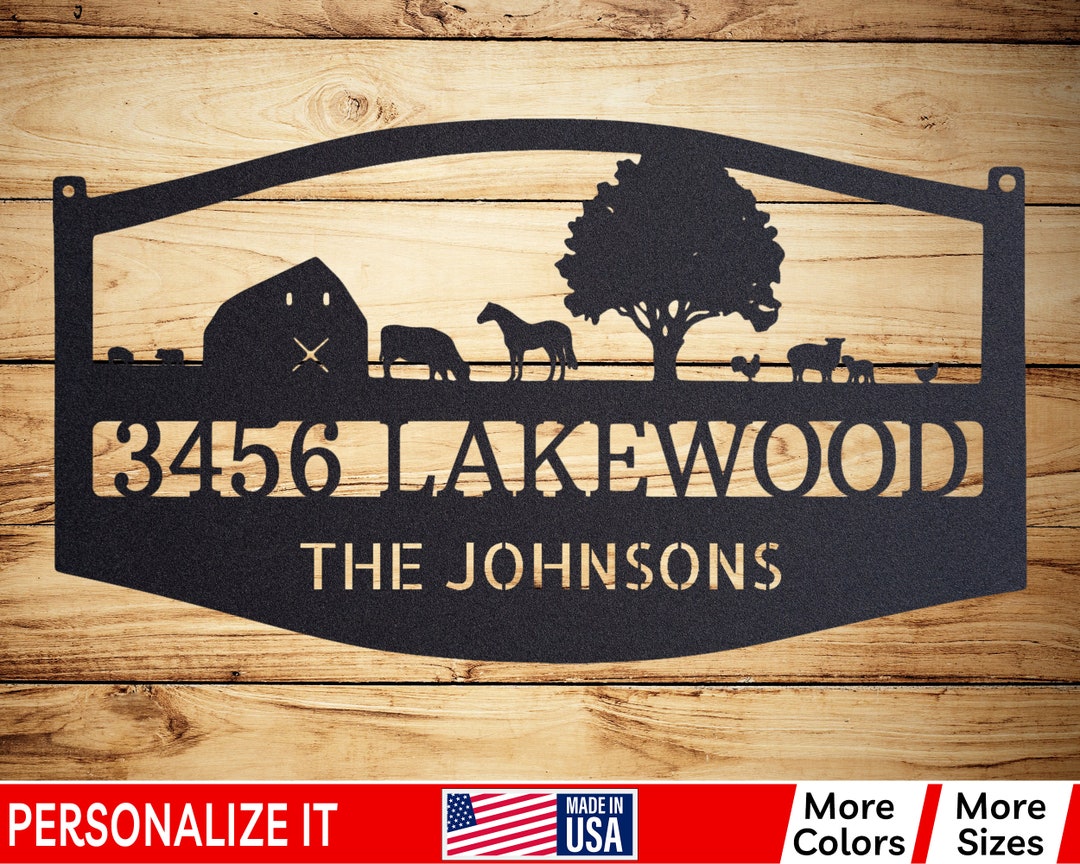 Address Number for House Number for Outside Plaque Personalized, Metal ...