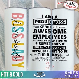 Custom Boss Lady Tumbler Cup, Woman Boss Babe Female Girl Boss ...