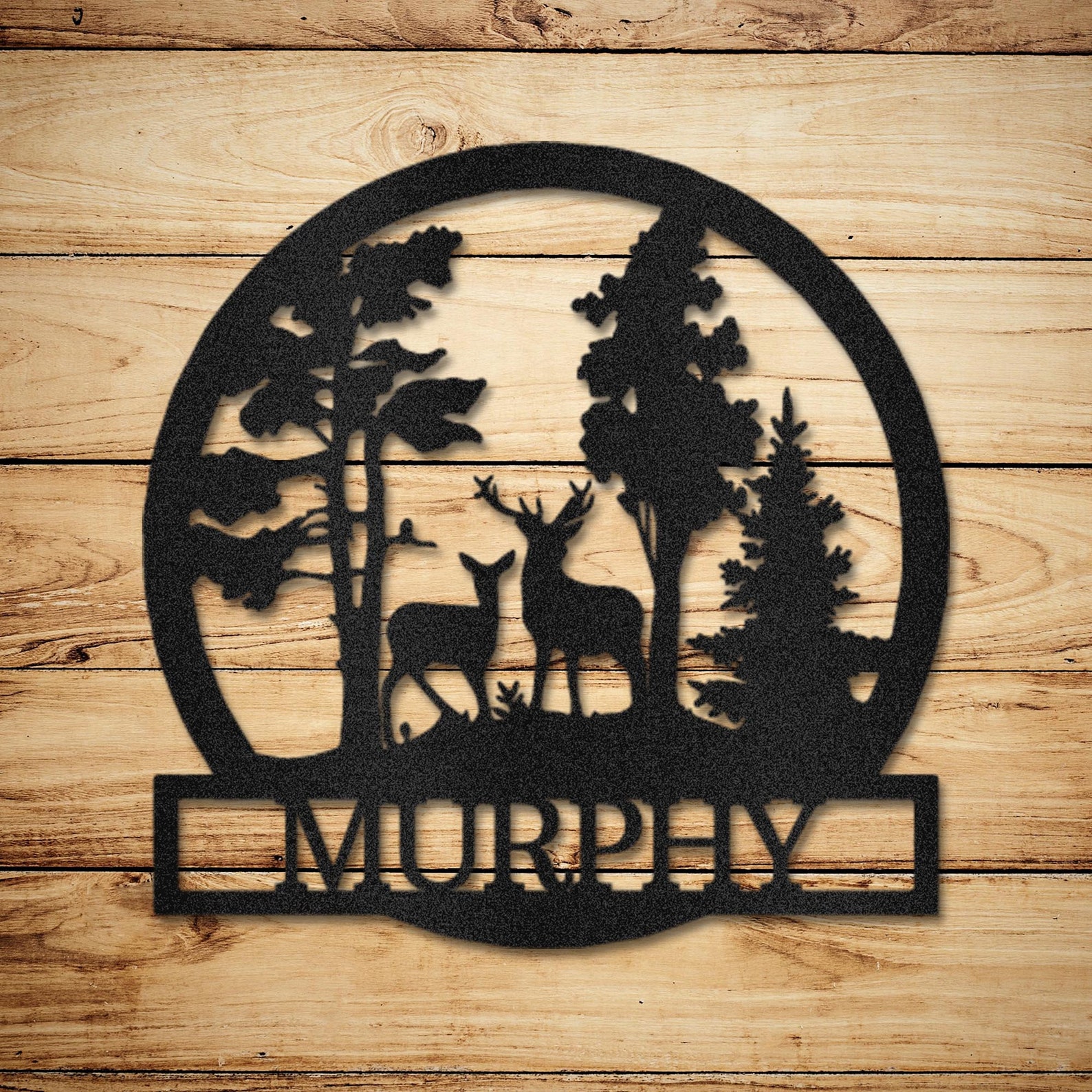 Personalized Deer Metal Cabin Sign Outdoor Hunter Hunting Head - Etsy