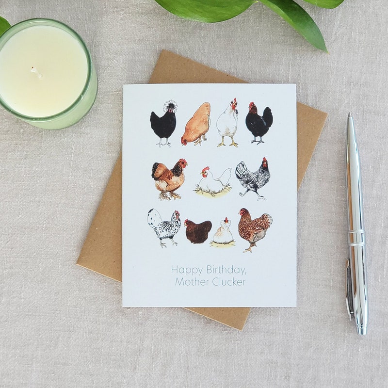 Chicken Birthday Cards - Etsy