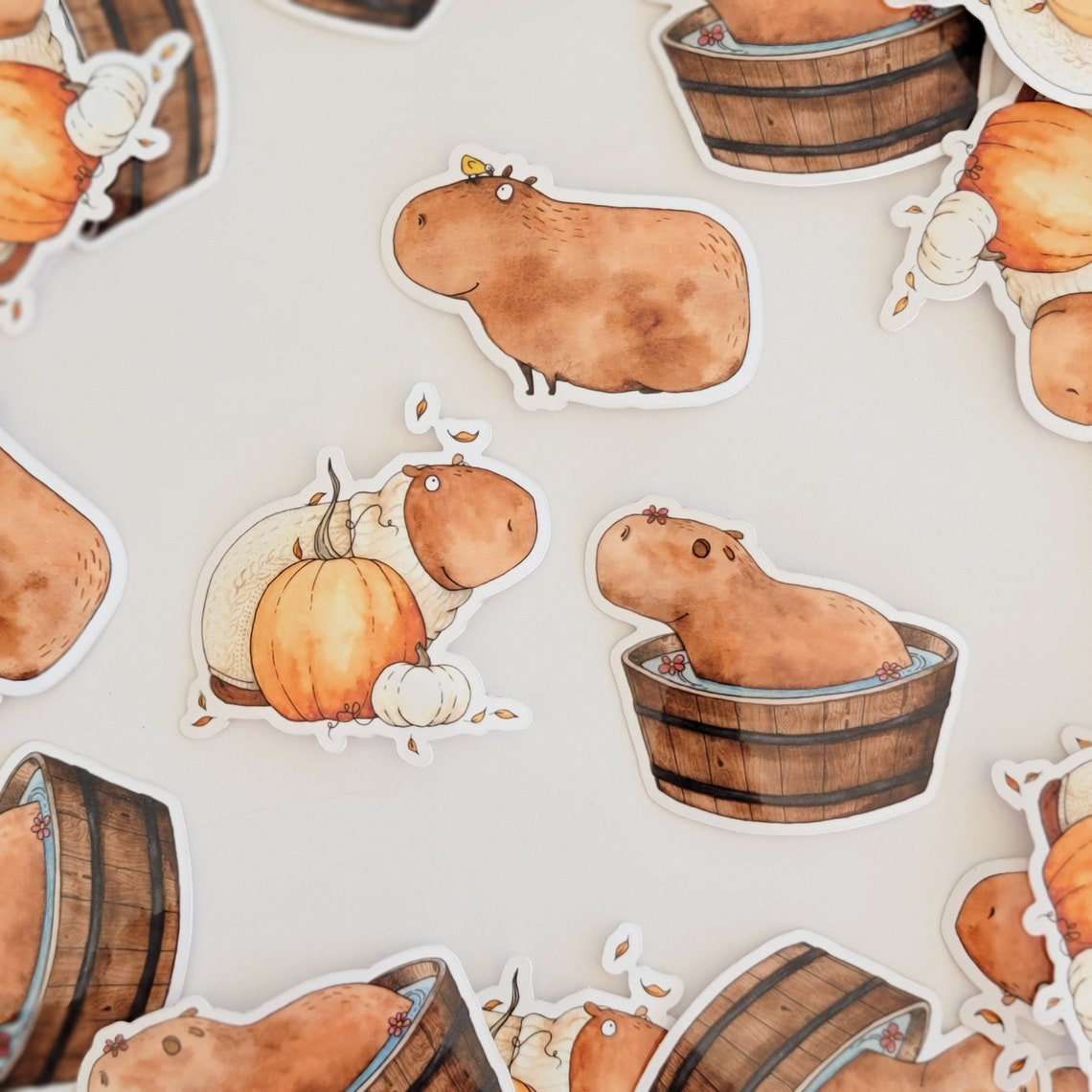Capybara Stickers 3 Pack - Etsy