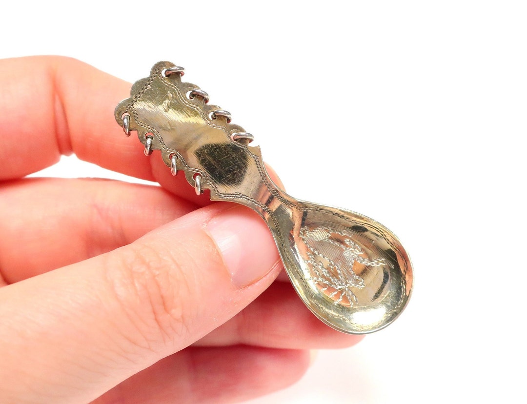 Vintage 1950s Scandinavian Sami Craft Sterling Silver Gilt Reindeer ...