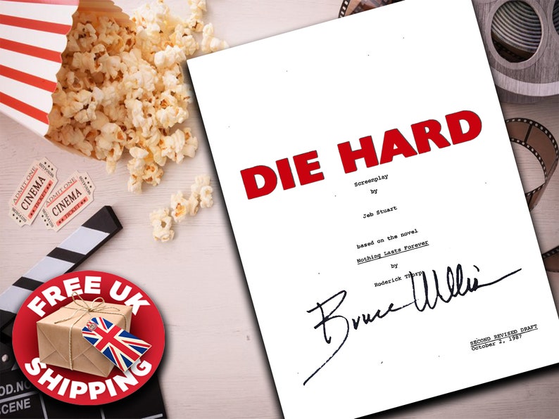 Die Hard 1988 Script Screenplay with Signatures Autograph | Etsy
