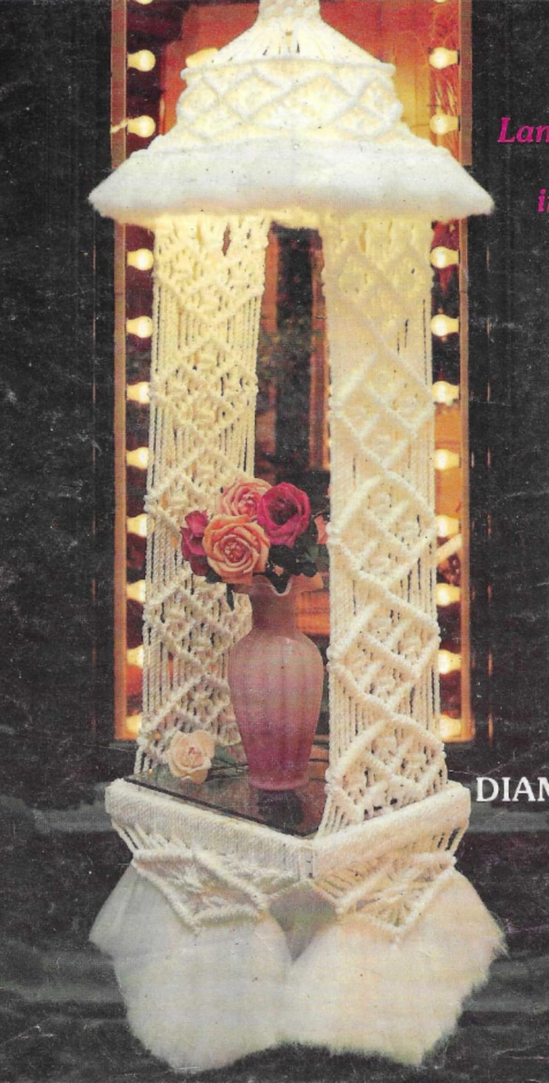 Diamond Light and Table Vintage Macrame Pattern PDF - Etsy