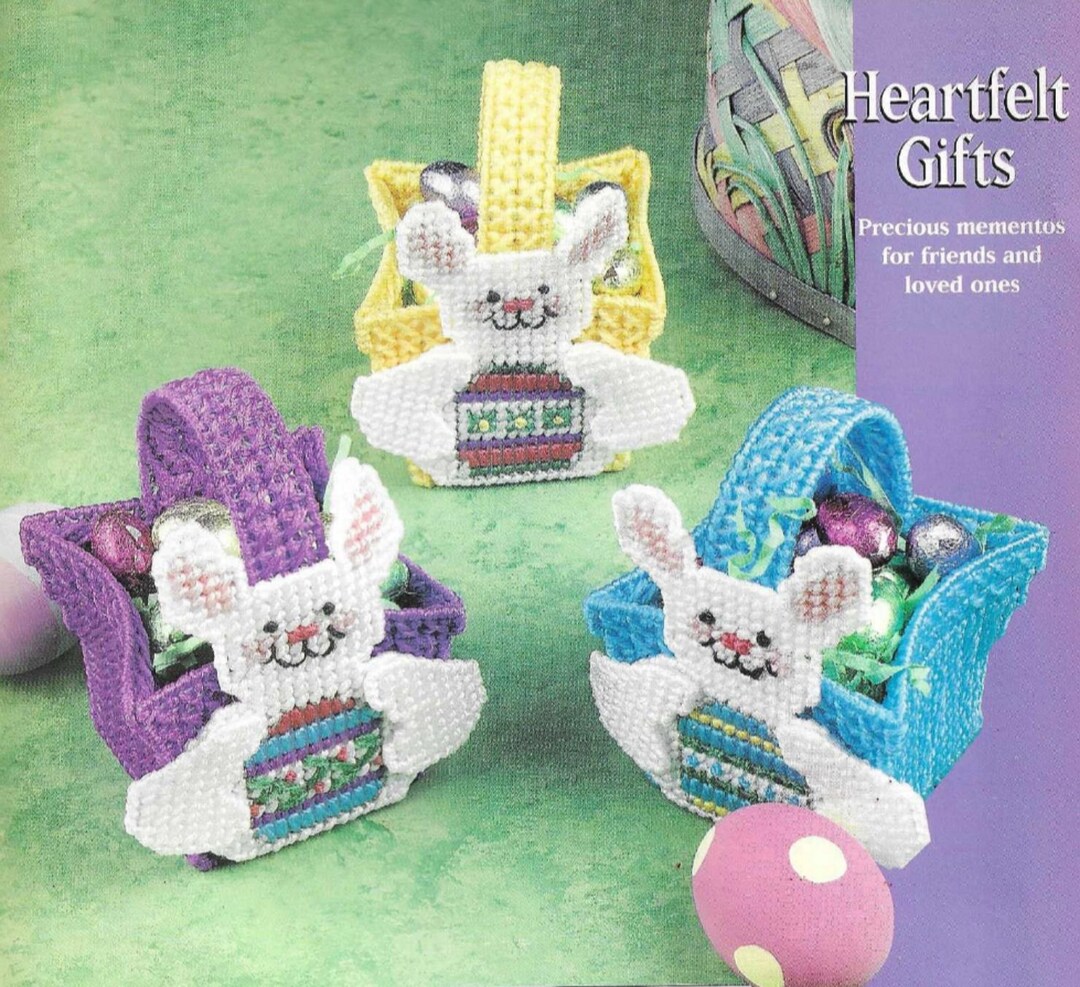 Mini Easter Baskets Plastic Canvas Pattern PDF - Etsy