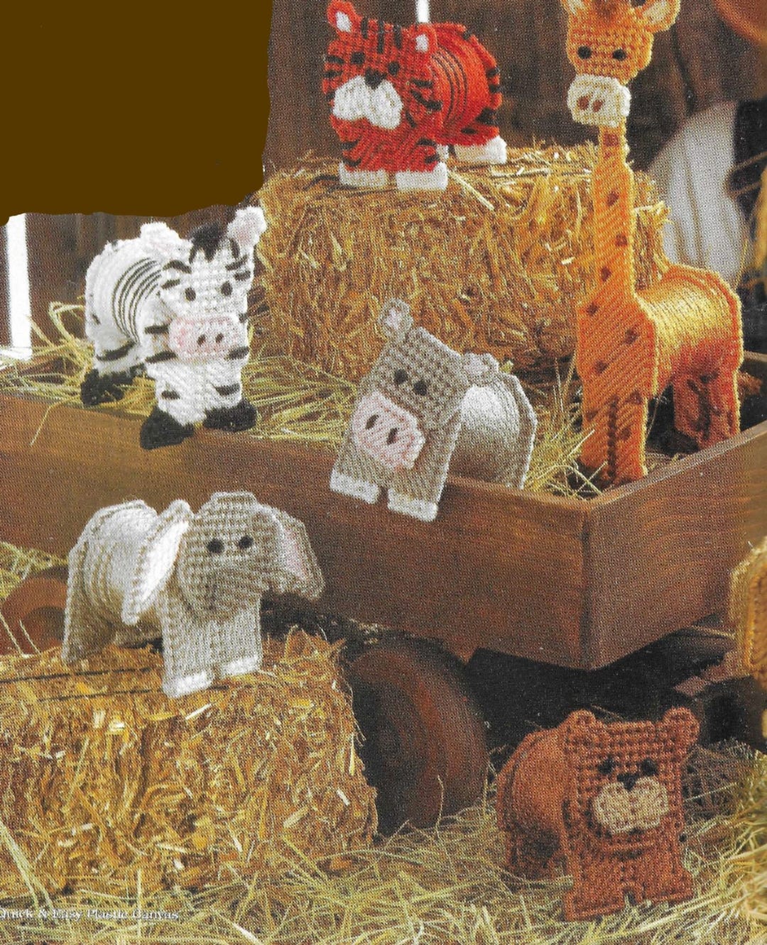 7 Spool Animals Plastic Canvas Patterns PDF - Etsy