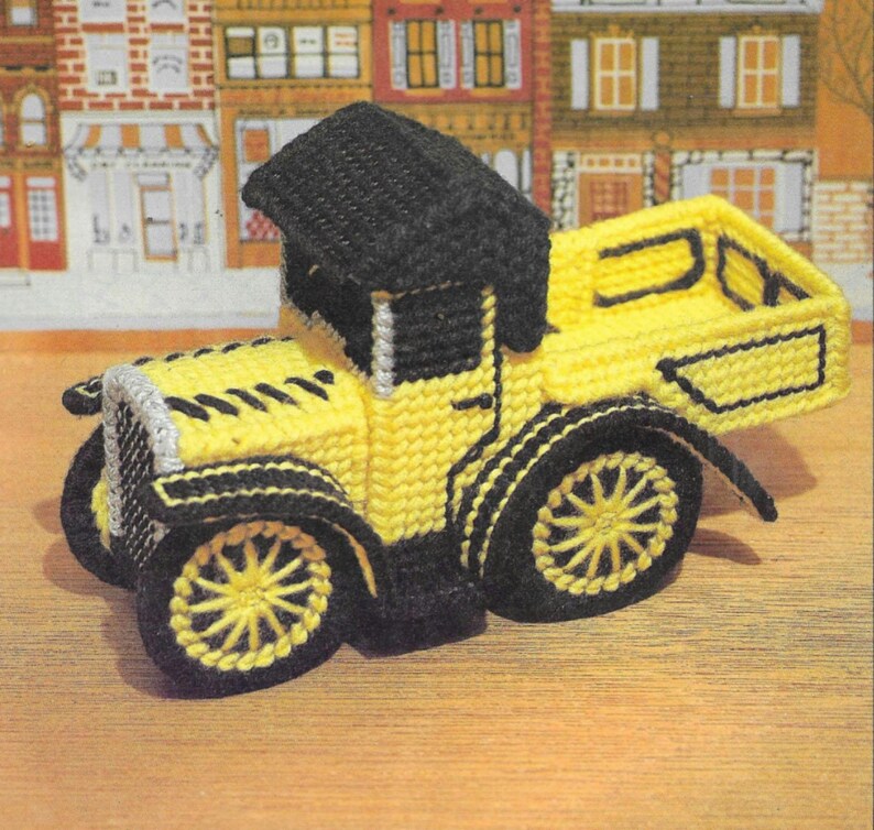 Vintage Autos Plastic Canvas Pattern PDF - Etsy