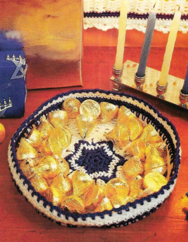 Three Vintage Crochet Patterns for the Jewish Holidays PDF, Star of ...