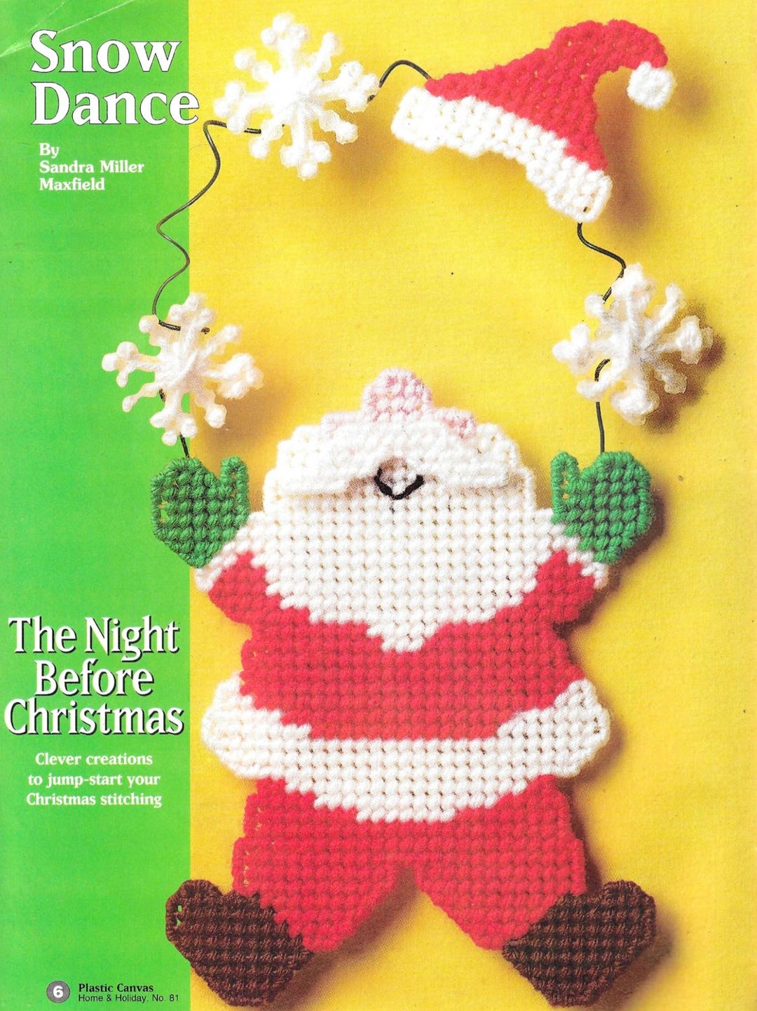 Santa Dance Wall Hanging Plastic Canvas Pattern PDF - Etsy