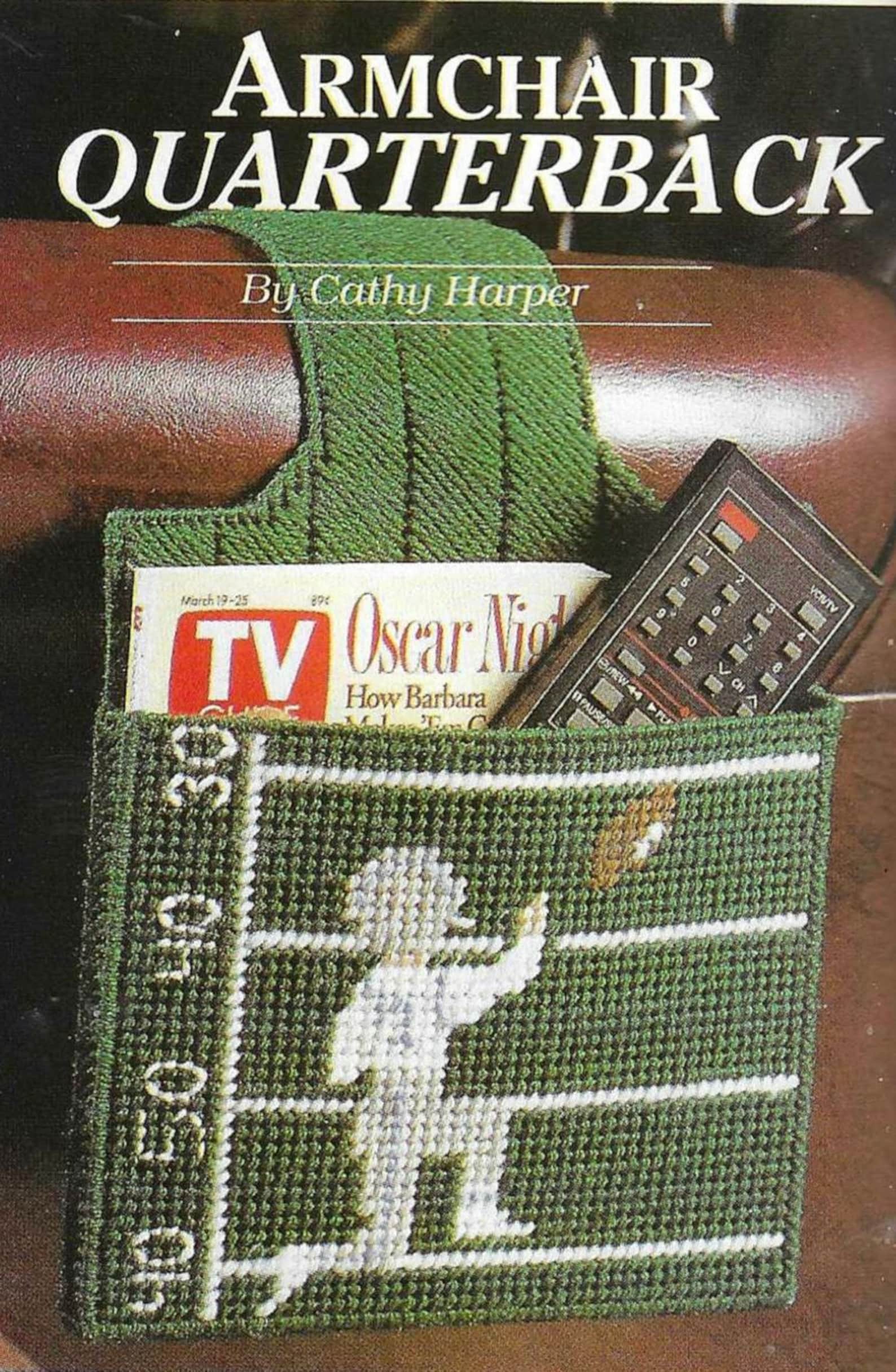 Football Armchair Remote Caddy Plastic Canvas Pattern PDF - Etsy