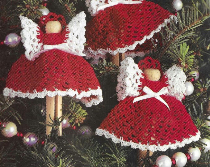 Crochet Clothespin Angel PDF - Etsy