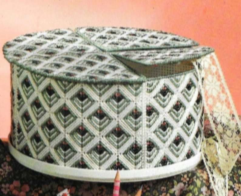 8 Sewing Accessories Plastic Canvas Pattern PDF - Etsy