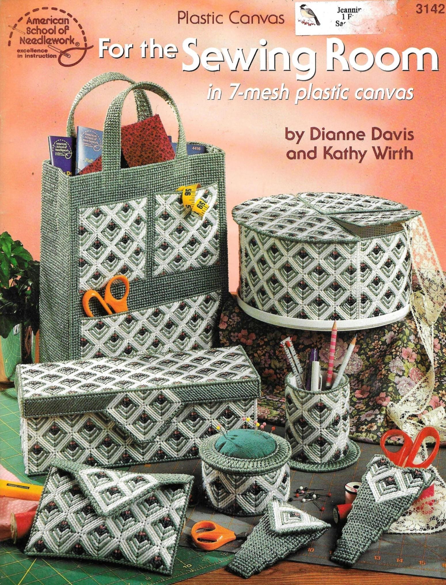8 Sewing Accessories Plastic Canvas Pattern PDF - Etsy