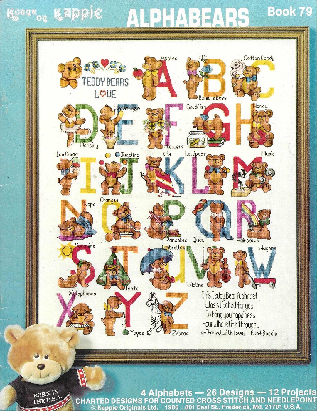 Alphabears 26 Designs Cross Stitch PDF - Etsy