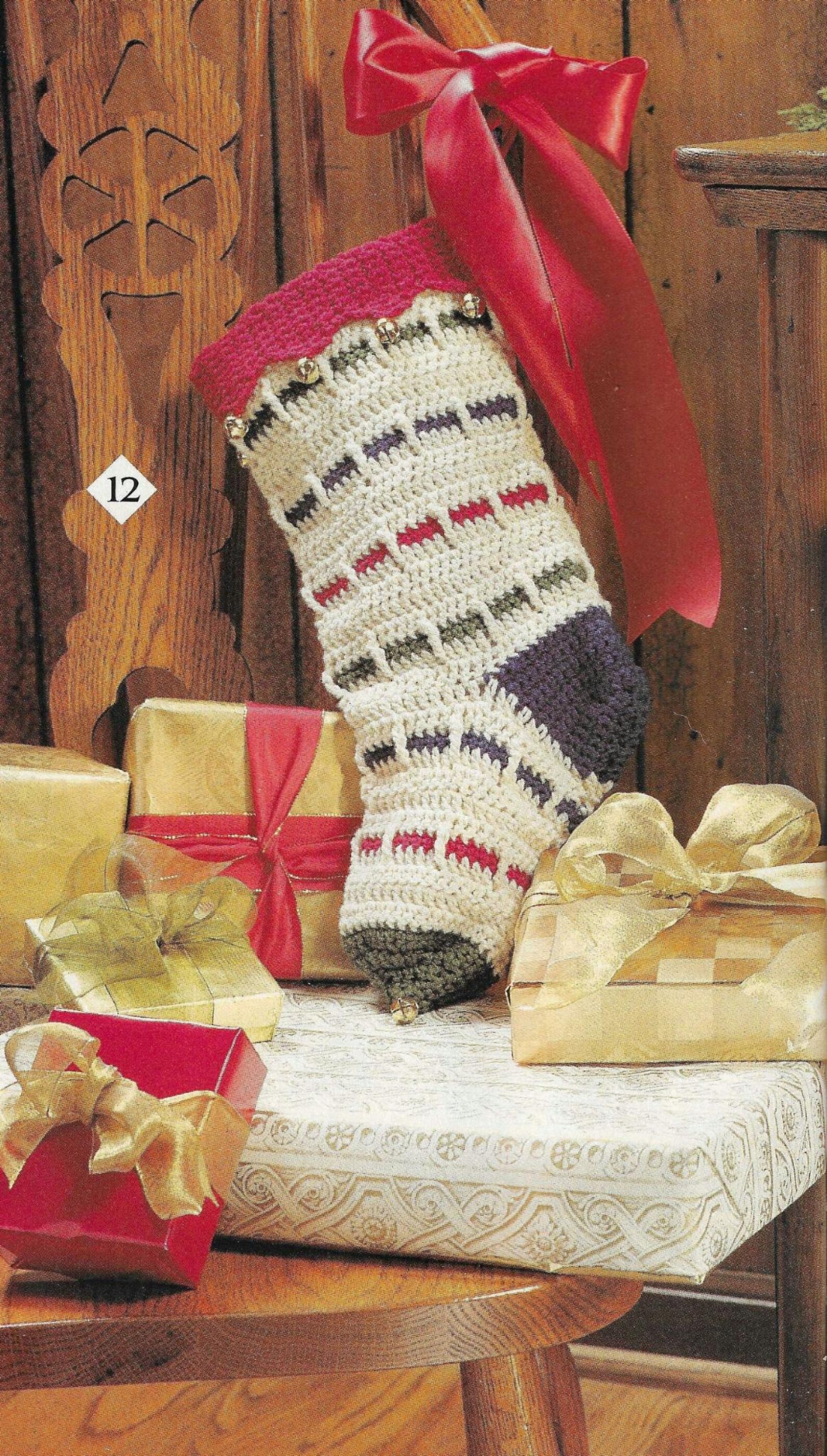 Three Crochet Christmas Stockings Pattern PDF - Etsy