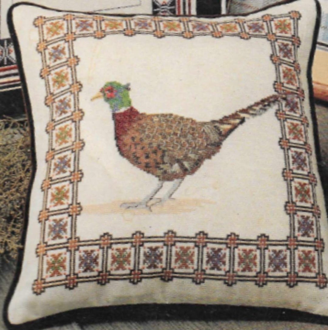 Pheasant With Border Cross Stitch Pattern PDF - Etsy