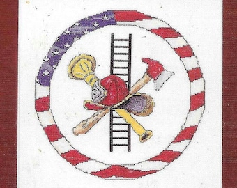 Mini Firefighters Cross-stitch Pattern Firefighting Instant PDF ...