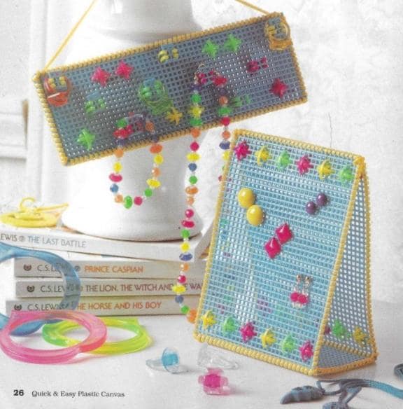 Two Jewelry Caddies Plastic Canvas Pattern PDF - Etsy
