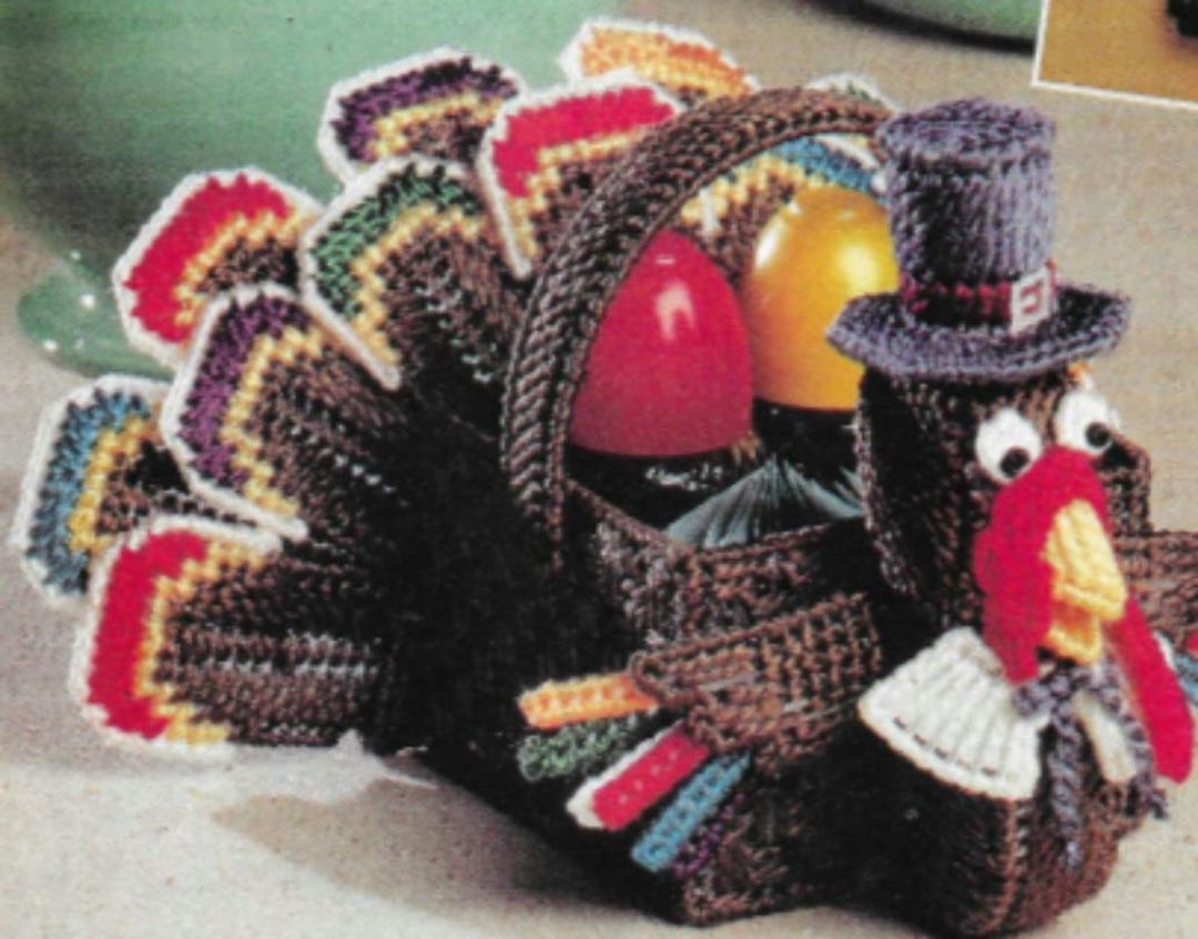 Thanksgiving Turkey Centerpiece +bonus Plastic Canvas Pattern PDF - Etsy
