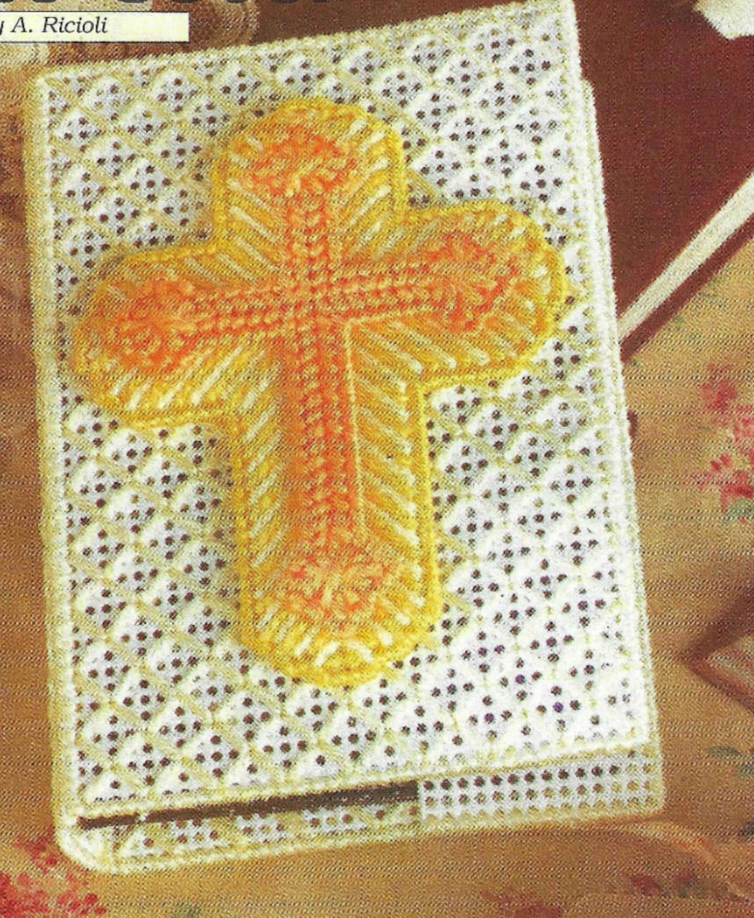 Bible Cover Plastic Canvas Pattern PDF+ Bonus Cross Pin - Etsy