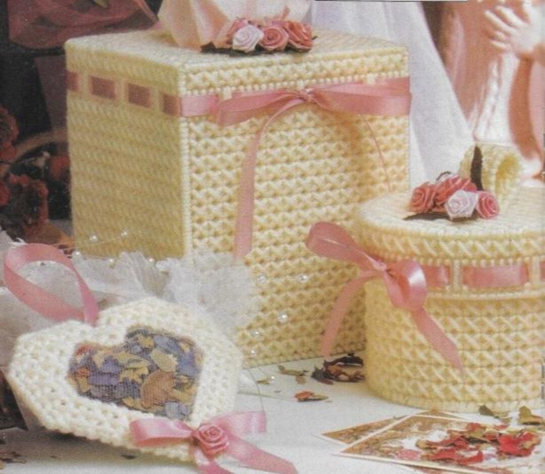 Four Piece Bathroom Set, Toilet Tissue Cover Plastic Canvas PDF - Etsy