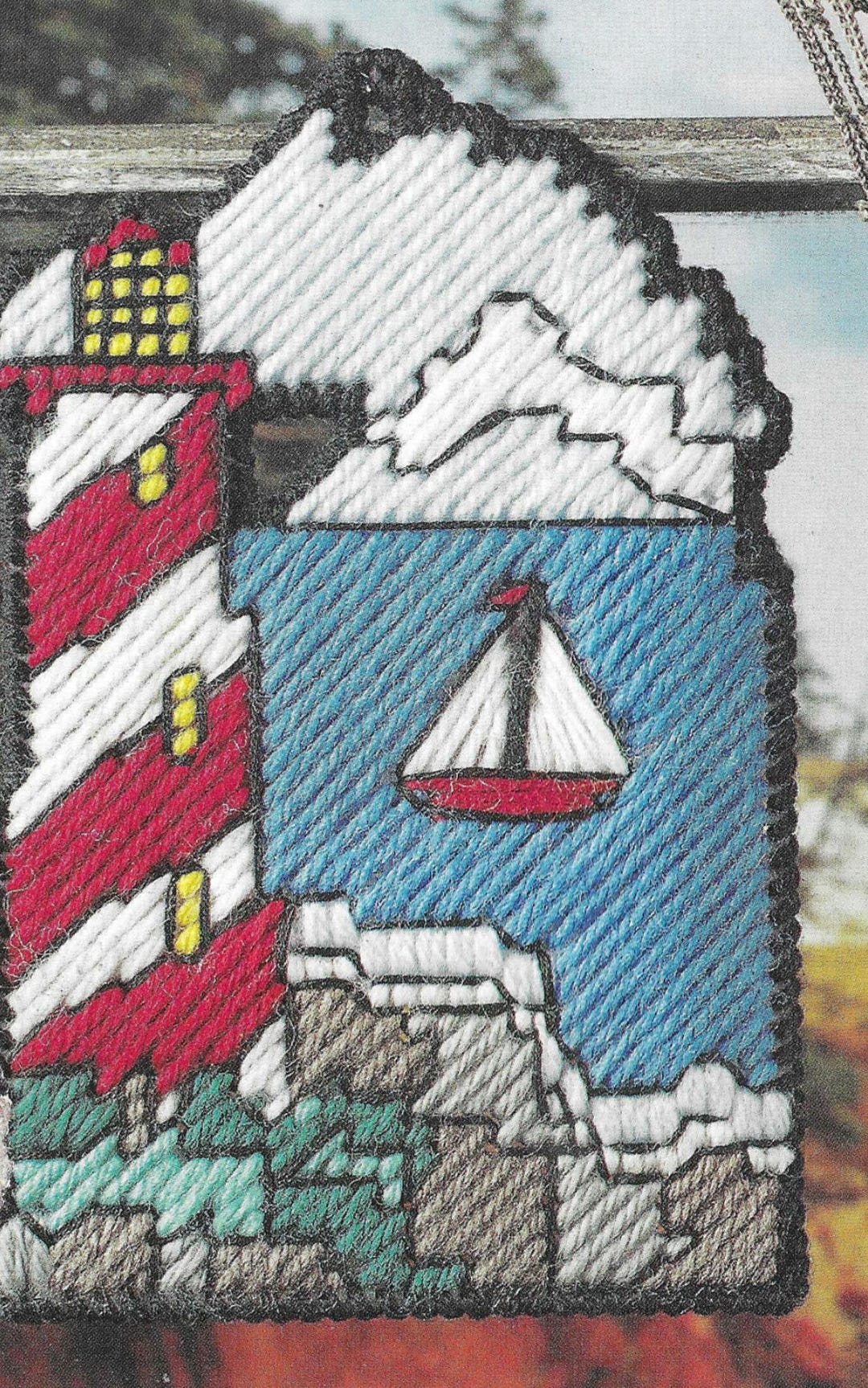 Lighthouse Sun Catcher Plastic Canvas Pattern PDF - Etsy