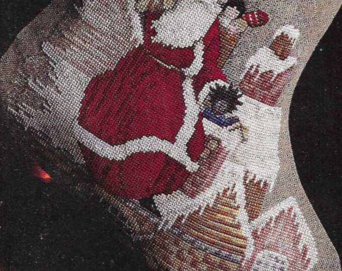 Santa Stocking Cross Stitch Pattern PDF - Etsy