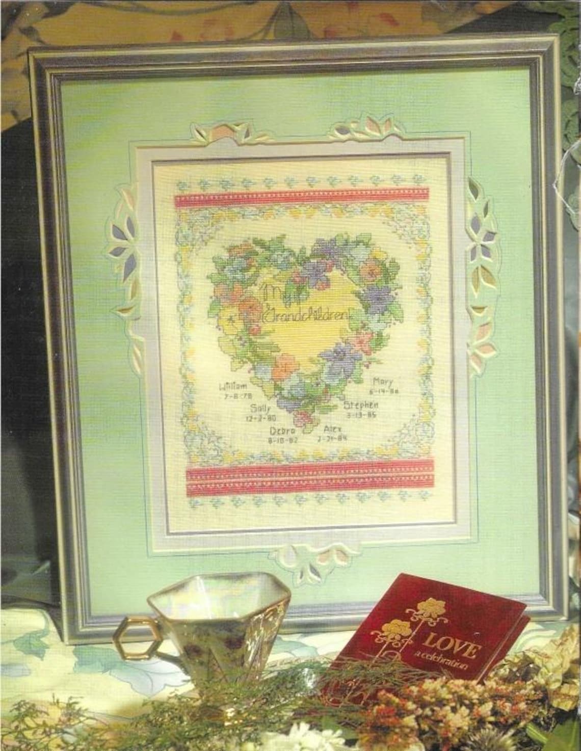 Grandchildren Cross Stitch Pattern, PDF - Etsy