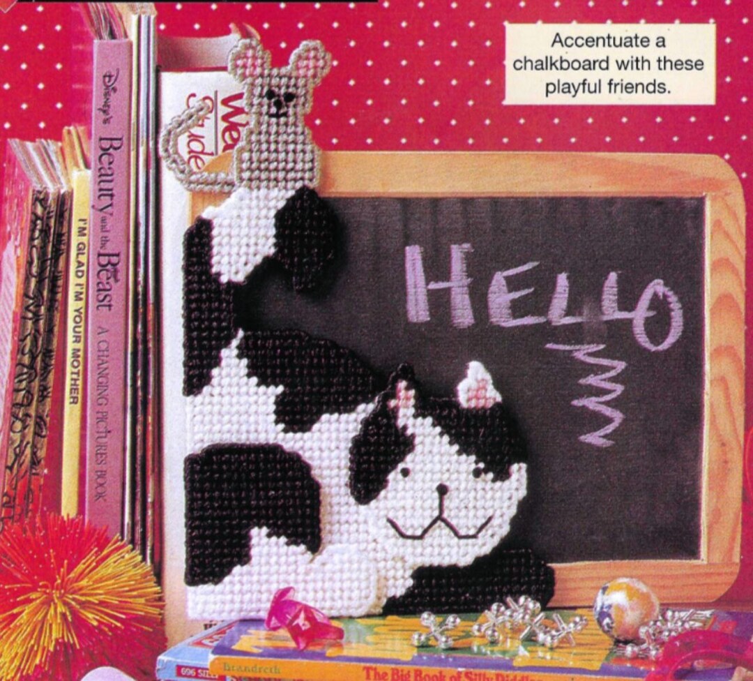 Cat and Mouse Plastic Canvas Pattern PDF - Etsy