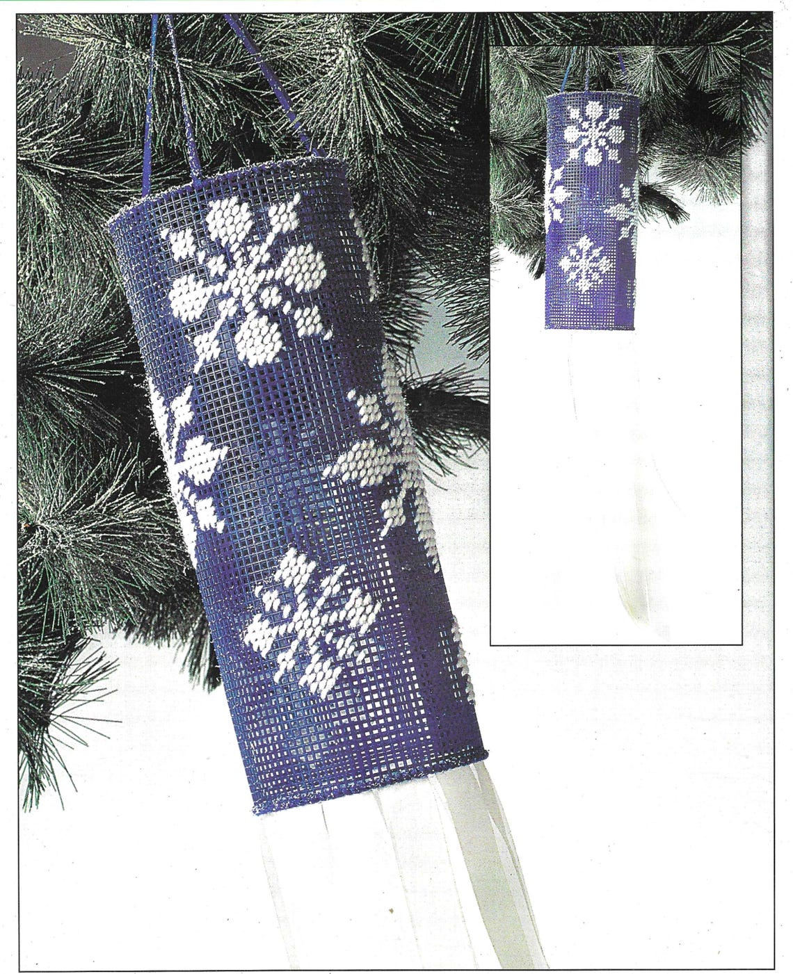Snowflake Windsock Plastic Canvas Pattern PDF - Etsy