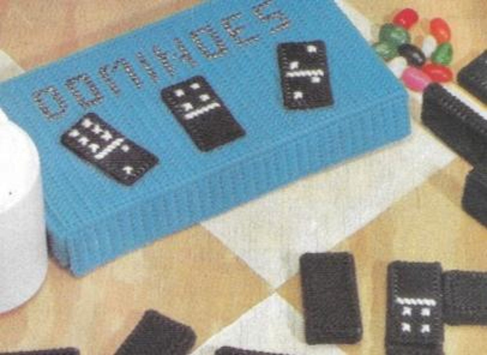 Dominoes With Case Plastic Canvas Pattern PDF - Etsy